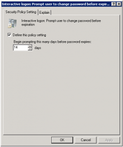 Show password expires balloon notification « Server 2008R2 RDS « eMware